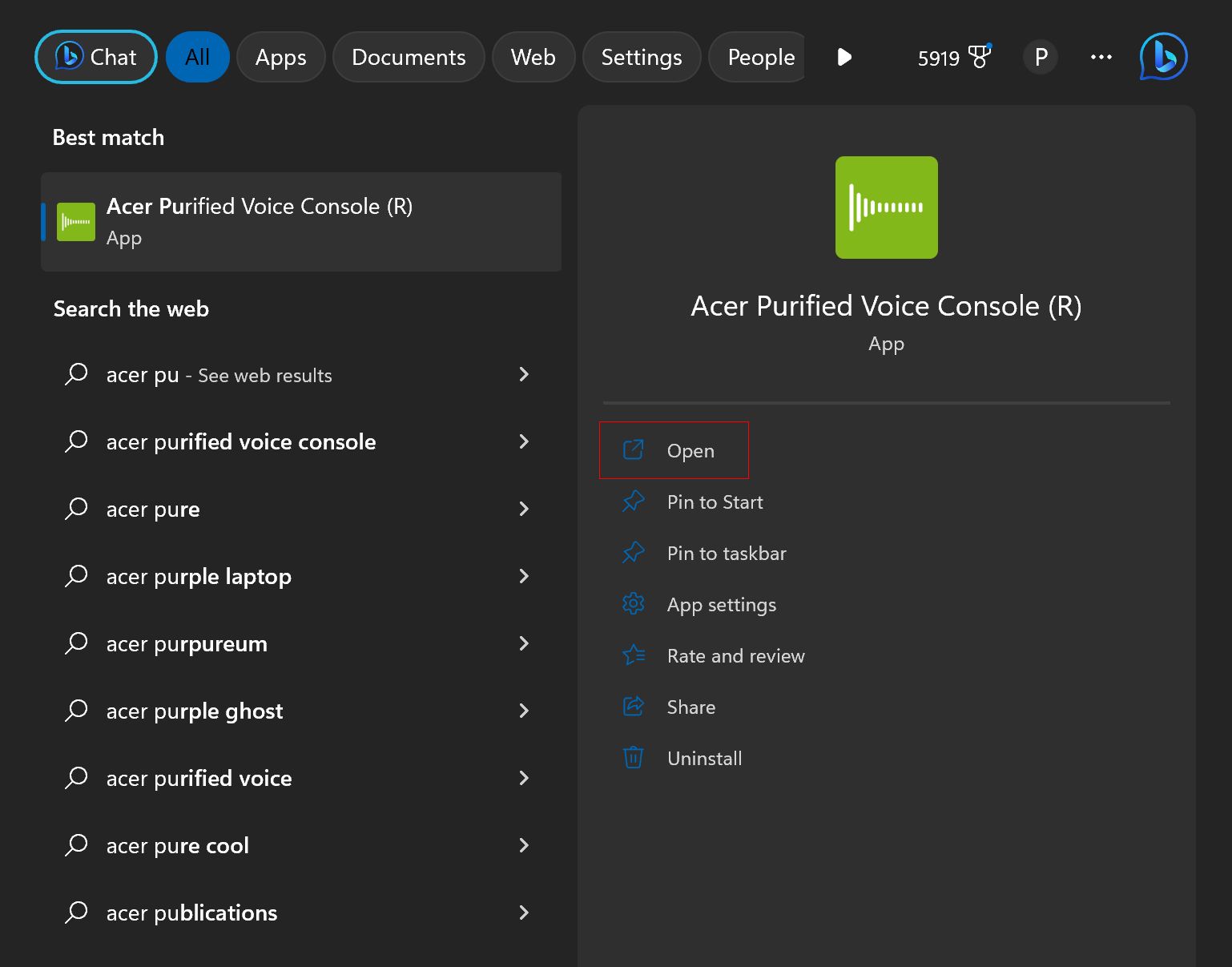 Acer Purified Voice Console - How to Disable
